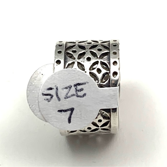 Jewelry | Vintage Sterling Silver Openwork Wide Band Ring | Poshmark